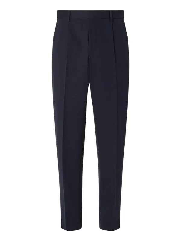Zegna Pleated Trousers - Navy Blue