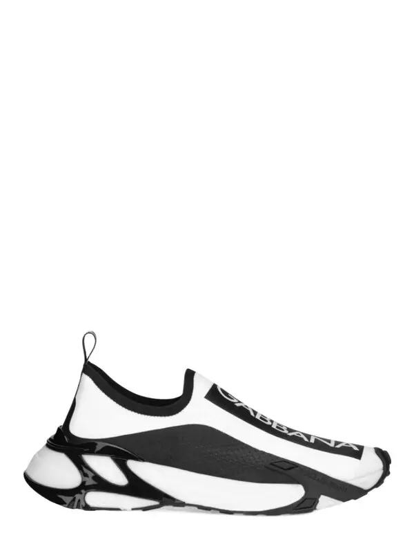 Dolce & Gabbana Sorrento Stretch Mesh Sneakers - Black