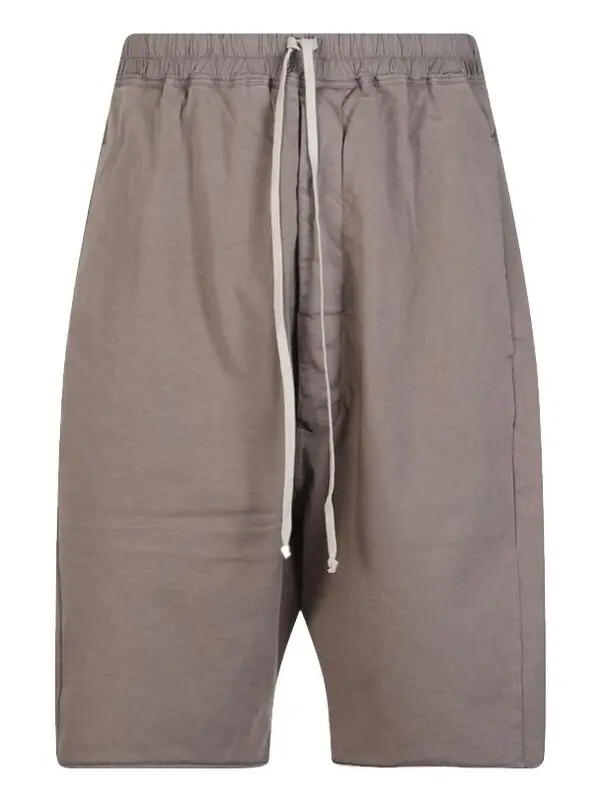 Rick Owens Dropped-crotch Drawstring Shorts - Gray