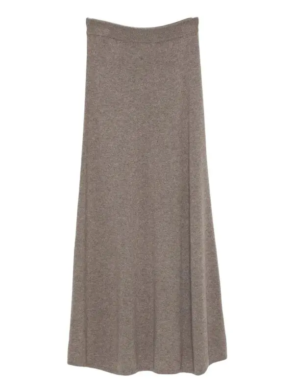 LISA YANG Torie A-line Midi Skirt - Gray