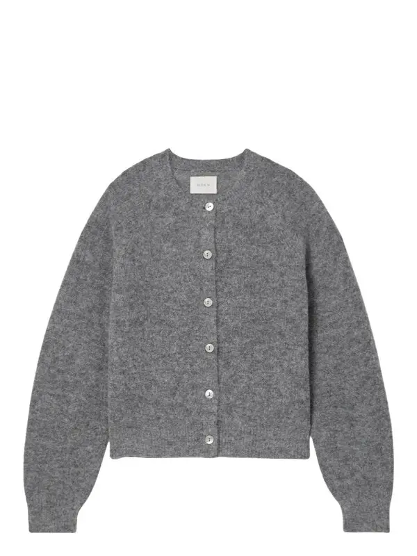 DÔEN Petra Knitted Cardigan - Light Gray