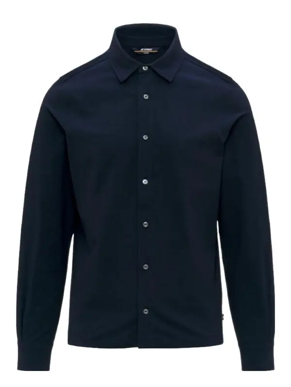 K-WAY Button-down Cotton Shirt - Blue