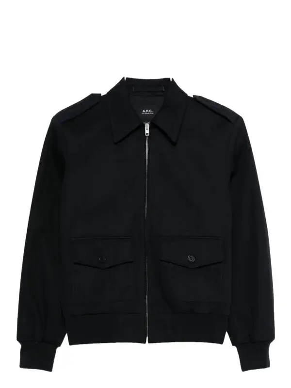 A.p.c. Police" Flap-pocket Bomber Jacket - Black