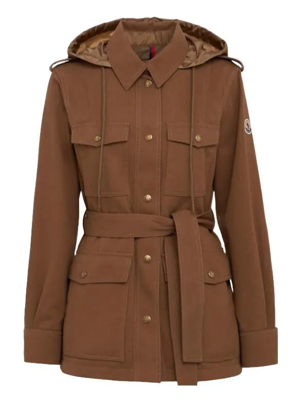 Moncler Centaurea Cotton Field Jacket - Brown