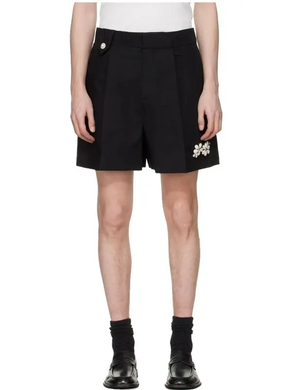 Simone Rocha Belt Loop Shorts - Black