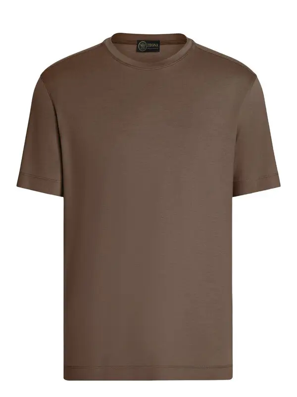 Zegna Vellus Aureum T-shirt - Brown