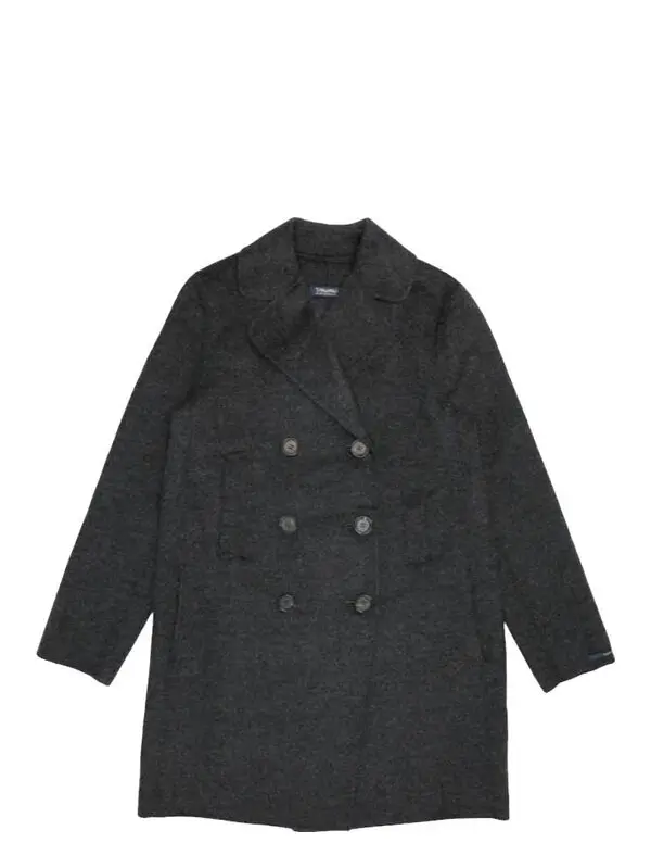 Max Mara Double Breasted Lapel Coat - Black