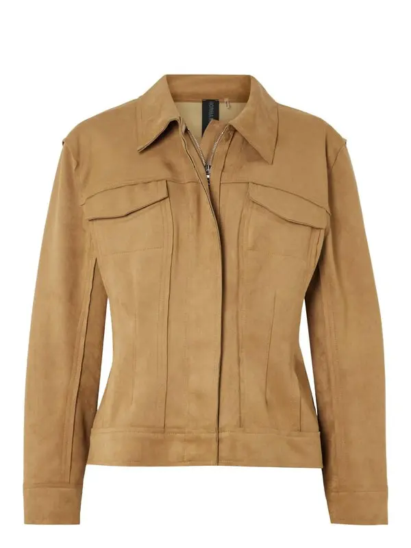 Norma Kamali Long Sleeve Casual Jacket - Brown