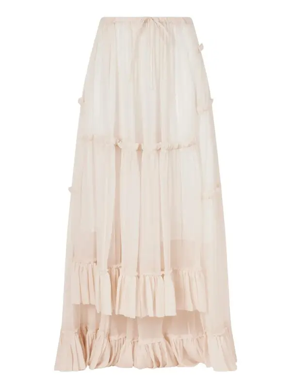 Dries Van Noten Sunia Asymmetrical Skirt - Off White