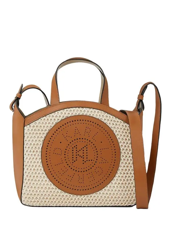 Karl Lagerfeld Small K/circle Mesh Tote Bag - Natural Tan
