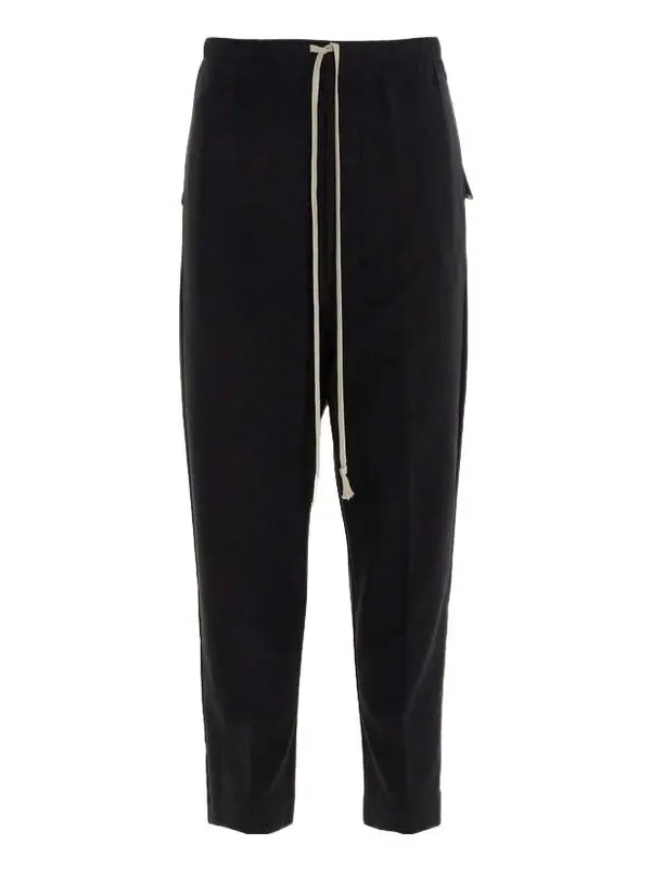 Rick Owens Drawstring Casual Pants - Black