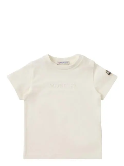 Moncler Embroidered Logo T-shirt - White