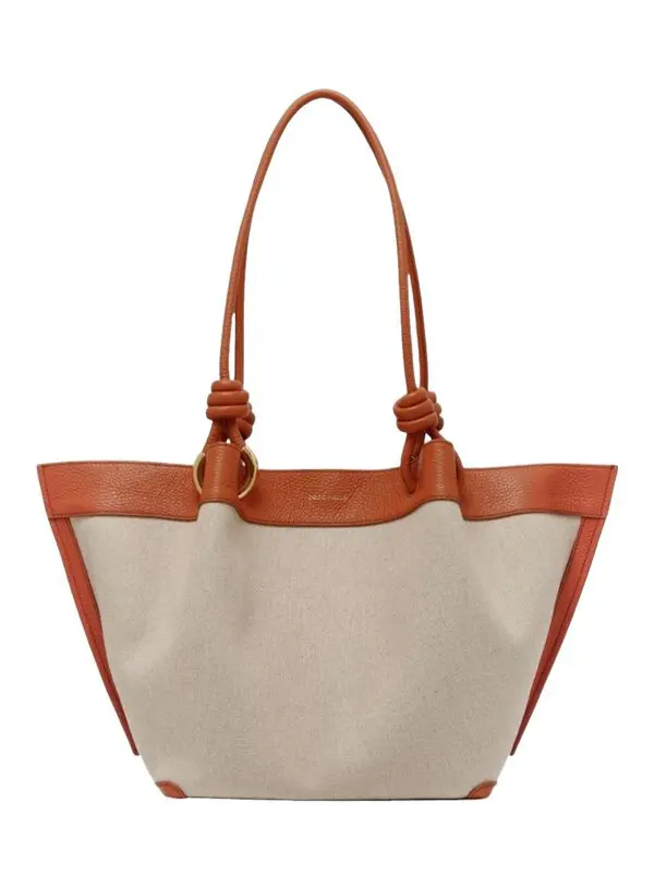 COCCINELLE Finn Knot-handle Shoulder Bag - Nude