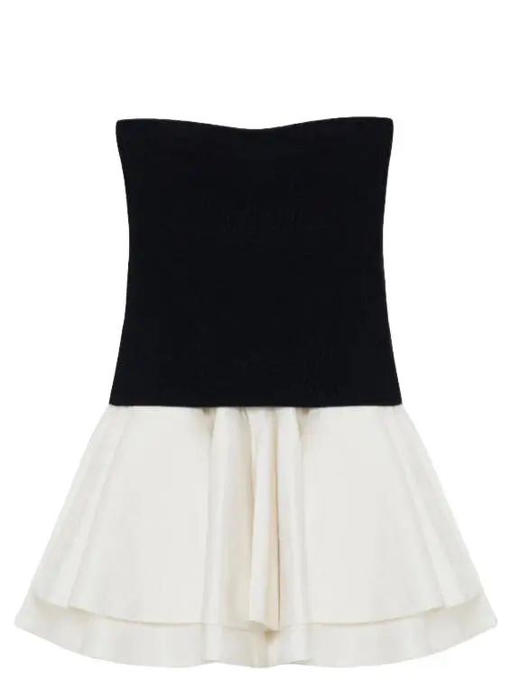 Simkhai Isabelle Off-shoulder Mini Dress - Black Multi