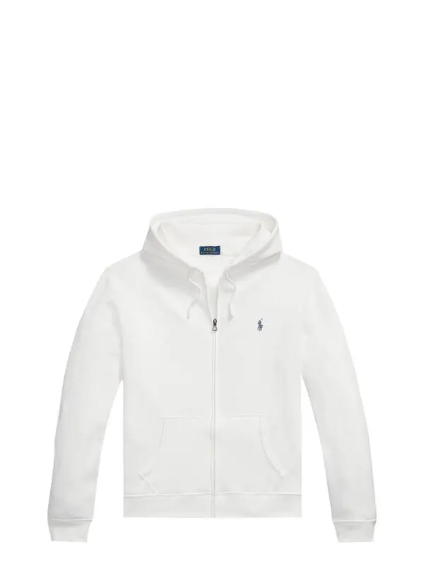Polo Ralph Lauren Embroidered Zip-up Hoodie - White