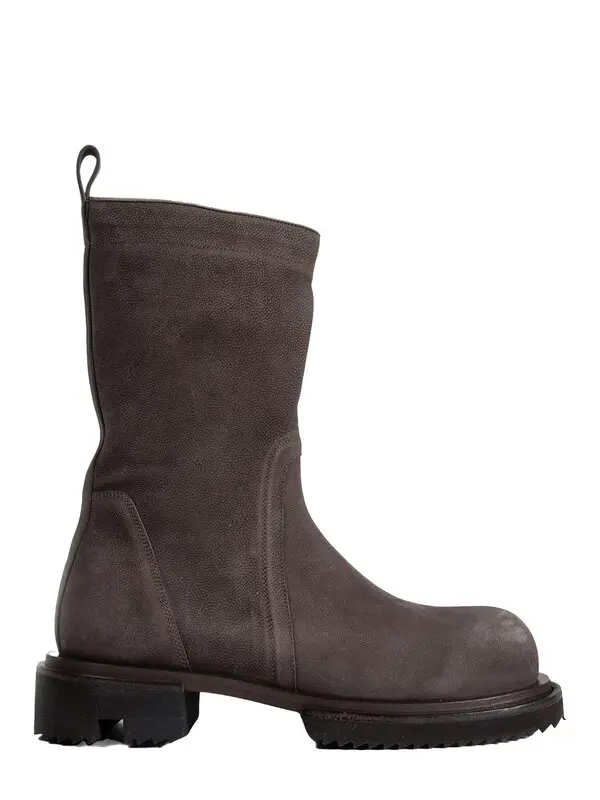 Rick Owens Gabe Creeper Boots - Dark Grey Brown