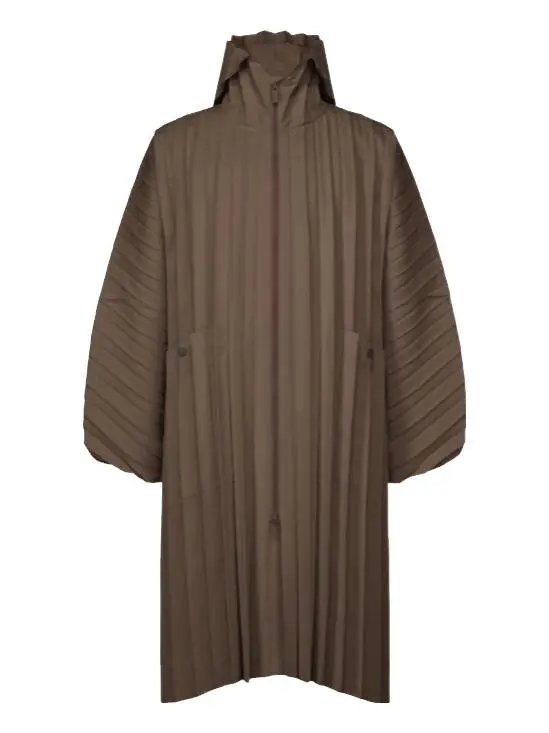 Issey Miyake Homme Plissé Pleated Jacket - Brown