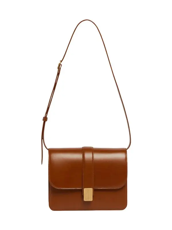 Khaite Blake Leather Shoulder Bag - Brown