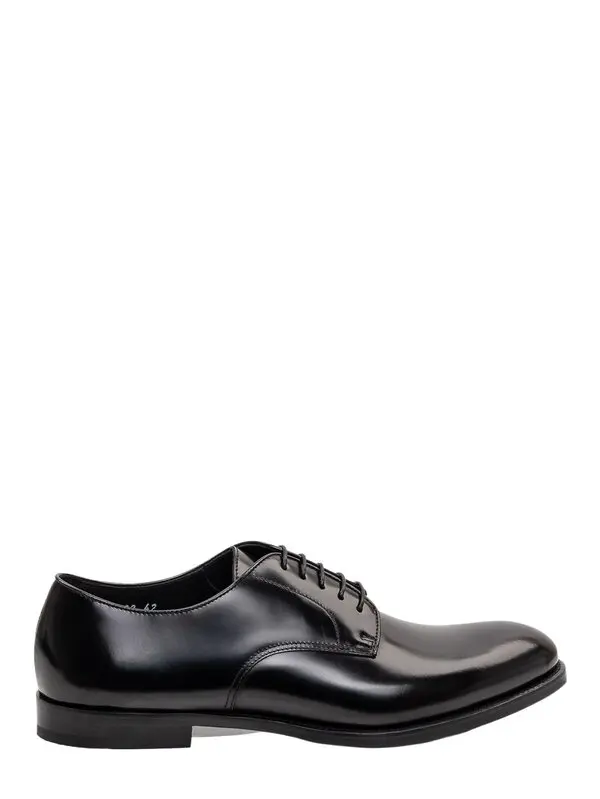 DOUCAL'S Polished Derby Shoes - Black