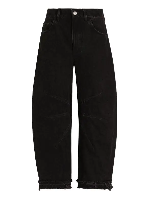 Dolce & Gabbana Frayed Hem Jeans - Black