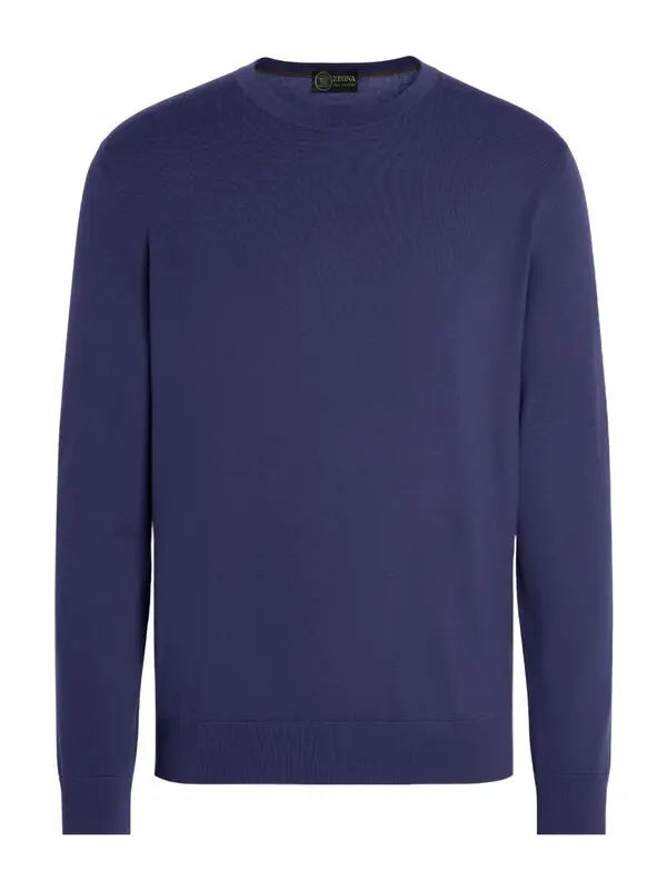 Zegna Crewneck Sweater - Dark Blue