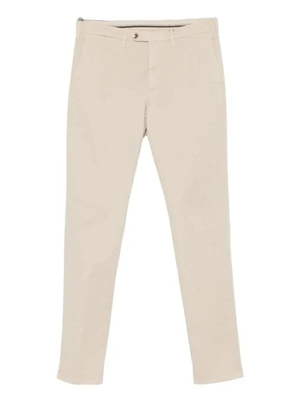 Canali Tailored Casual Pants With Belt Loops - Beige