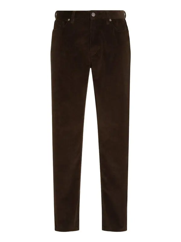 Zegna Corduroy 5-pocket Jeans - Dark Brown