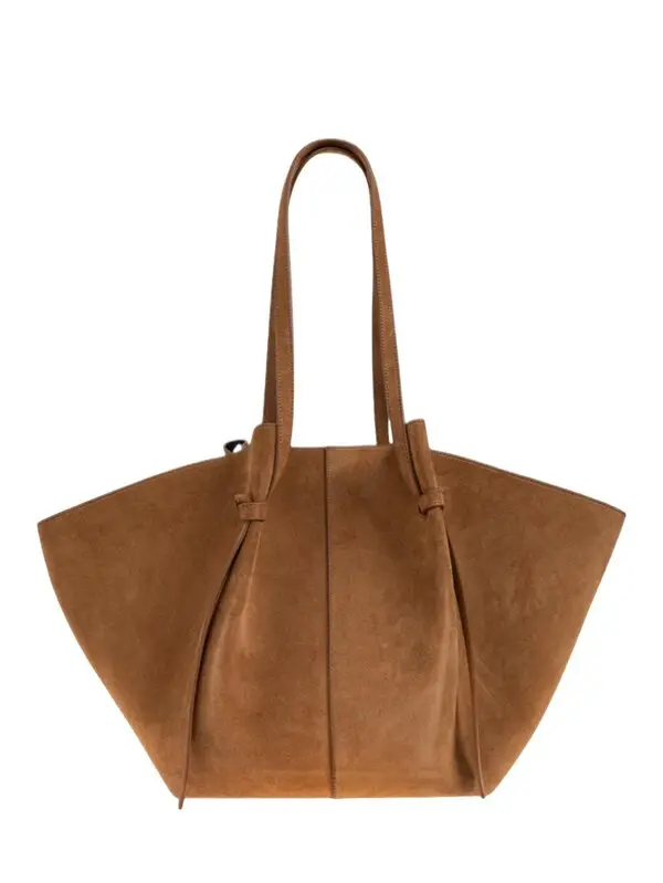 Yuzefi Geometric Handle Bag - Brown