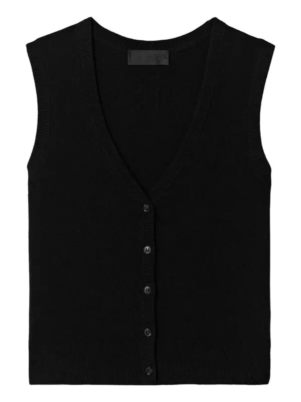 NILI LOTAN Button-fasting V-neck Cardigan - Black