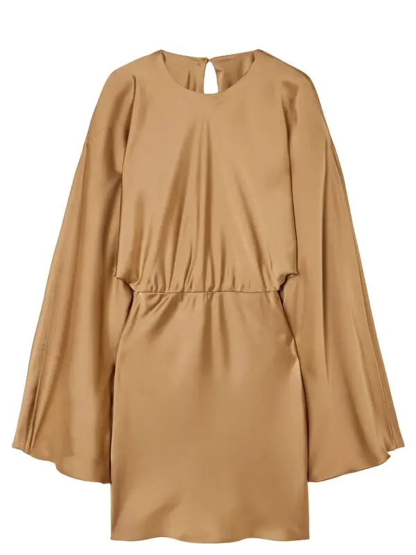 Norma Kamali Obie Mini Dress - Brown