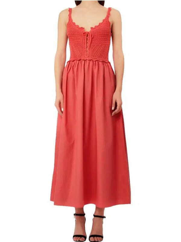 Liu Jo Knitted Strappy Dress - Sugar Coral