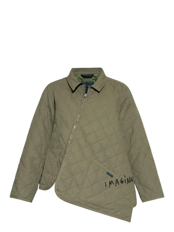 Comme Des Garçons Quilted Long-sleeve Jacket - Green