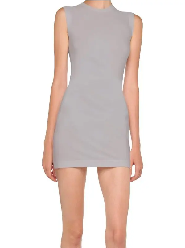 Norma Kamali Sleeveless Mini Dress - Grey