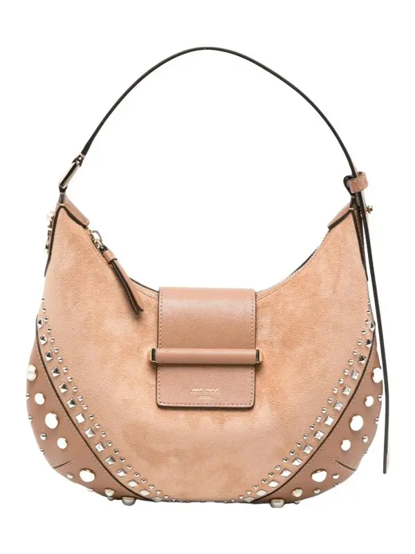 JIMMY CHOO Studded Handbag - Light Brown