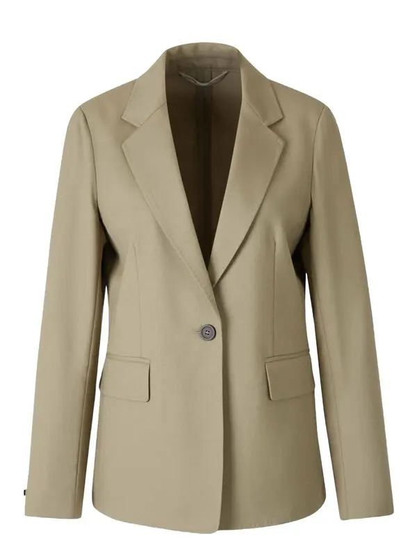 Peserico Single-button Flap-pocket Blazer - Nude