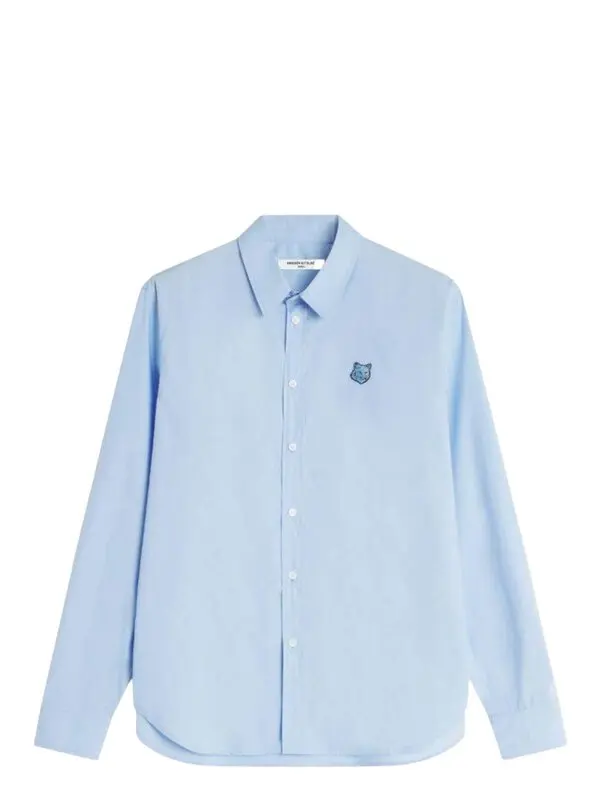 Maison Kitsuné Long Sleeve Shirt - Blue