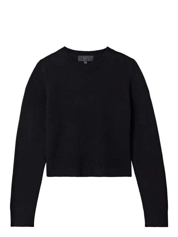 NILI LOTAN Venus Long Sleeve Sweater - Black