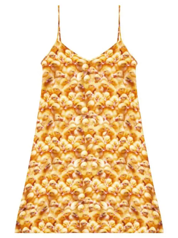 DIESEL® D-ulcet" Print Midi Dress - Yellow