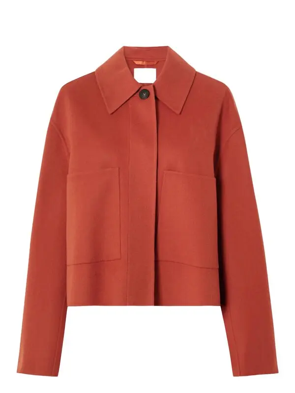 JOSEPH Kalaa Wool Blend Casual Jacket - Orange