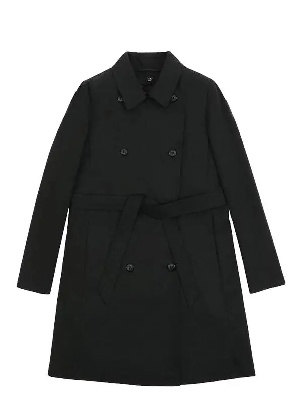 Max Mara Double-breasted Waistcoat With Belt - Black