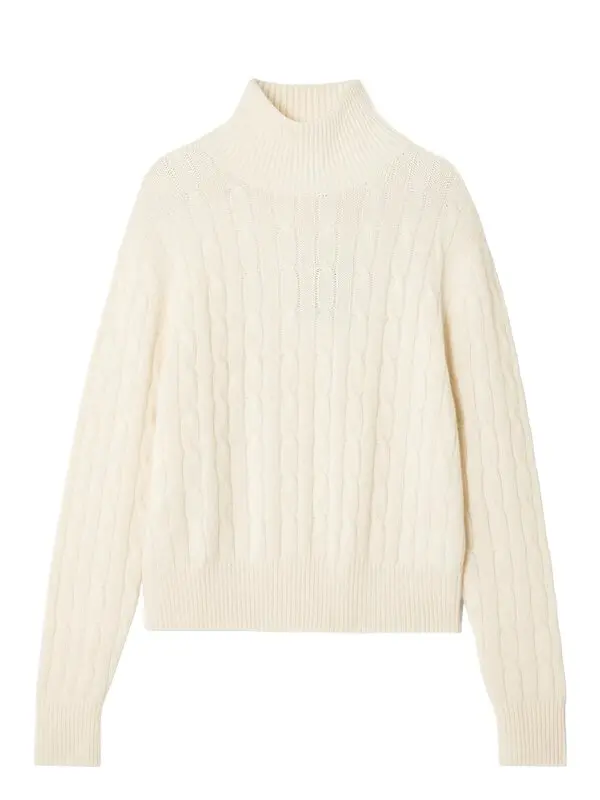 Arch4 Long Sleeve Turtleneck Sweater - Ivory