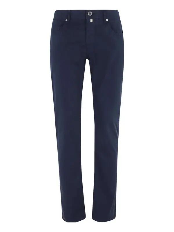 Jacob Cohen Tailored Trousers With Belt Loops - Black