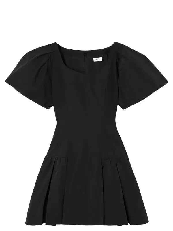 Simkhai Hattie Faille Mini Dress - Black