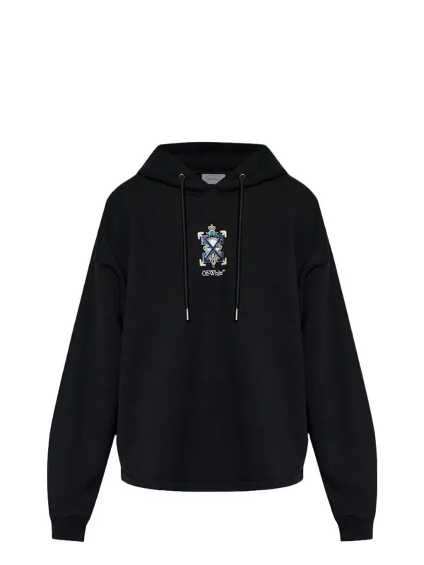 Off-White Jewel Arrow Loose Hoodie - Black
