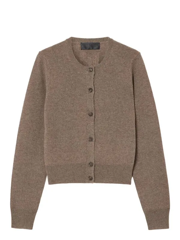 NILI LOTAN Cashmere Cardigan - Dark Brown
