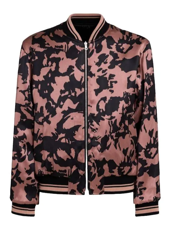 Dries Van Noten Printed Bomber Jacket - Black