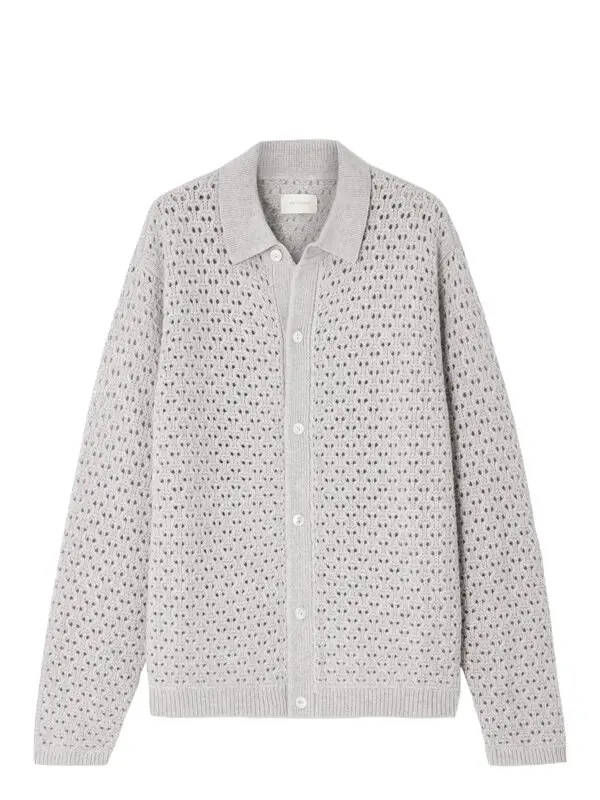 Aimé Leon Dore Long Sleeve Knit Shirt - White