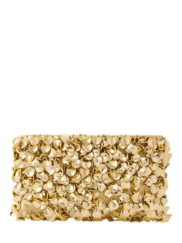 Simkhai Reese Beaded Chain-strap Clutch Bag - Golden