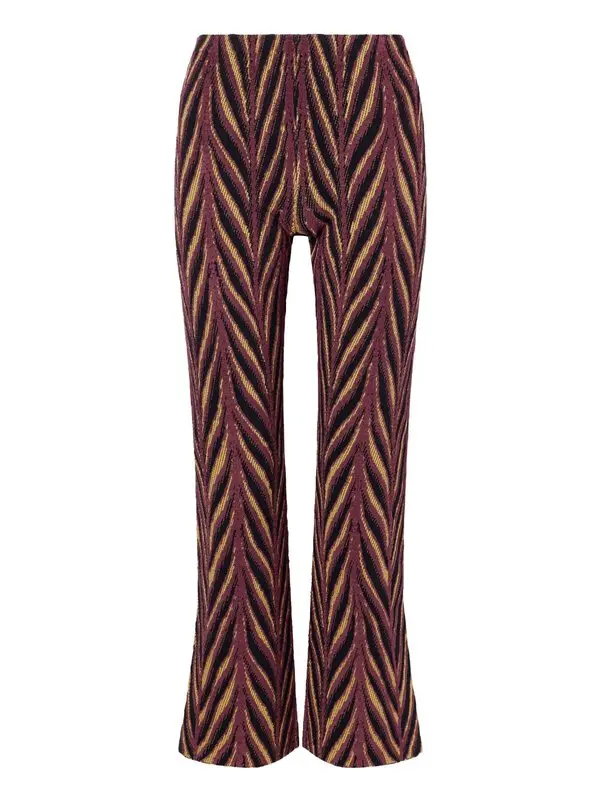 Proenza Schouler Amelia Fla Casual Pants - Red