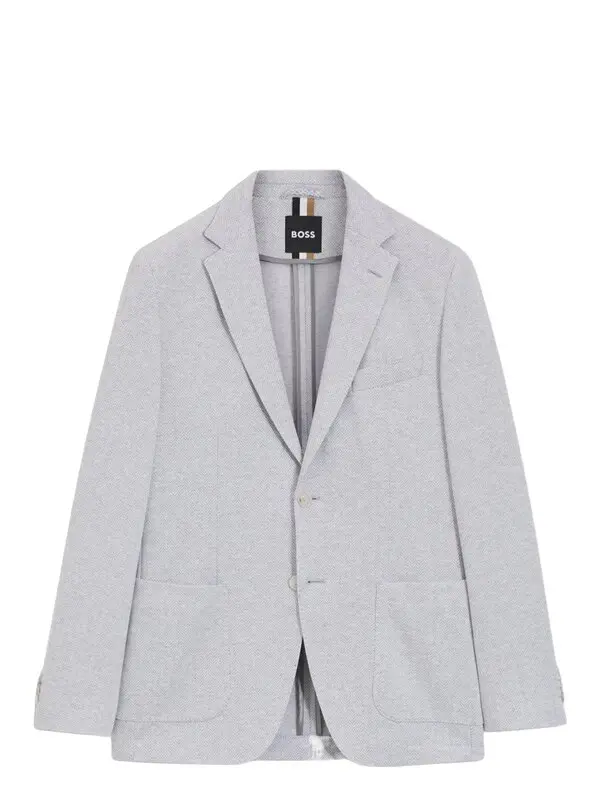 Hugo Boss Long Sleeve Blazer - Silver